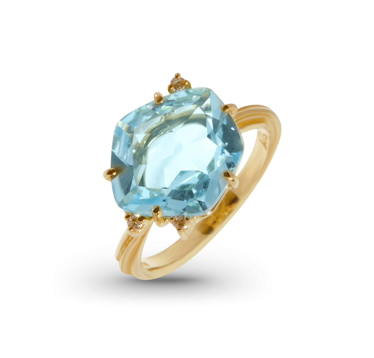 18K AMORFUS RING (0826) - Blue Topaz / YG – VIANNABRASIL
