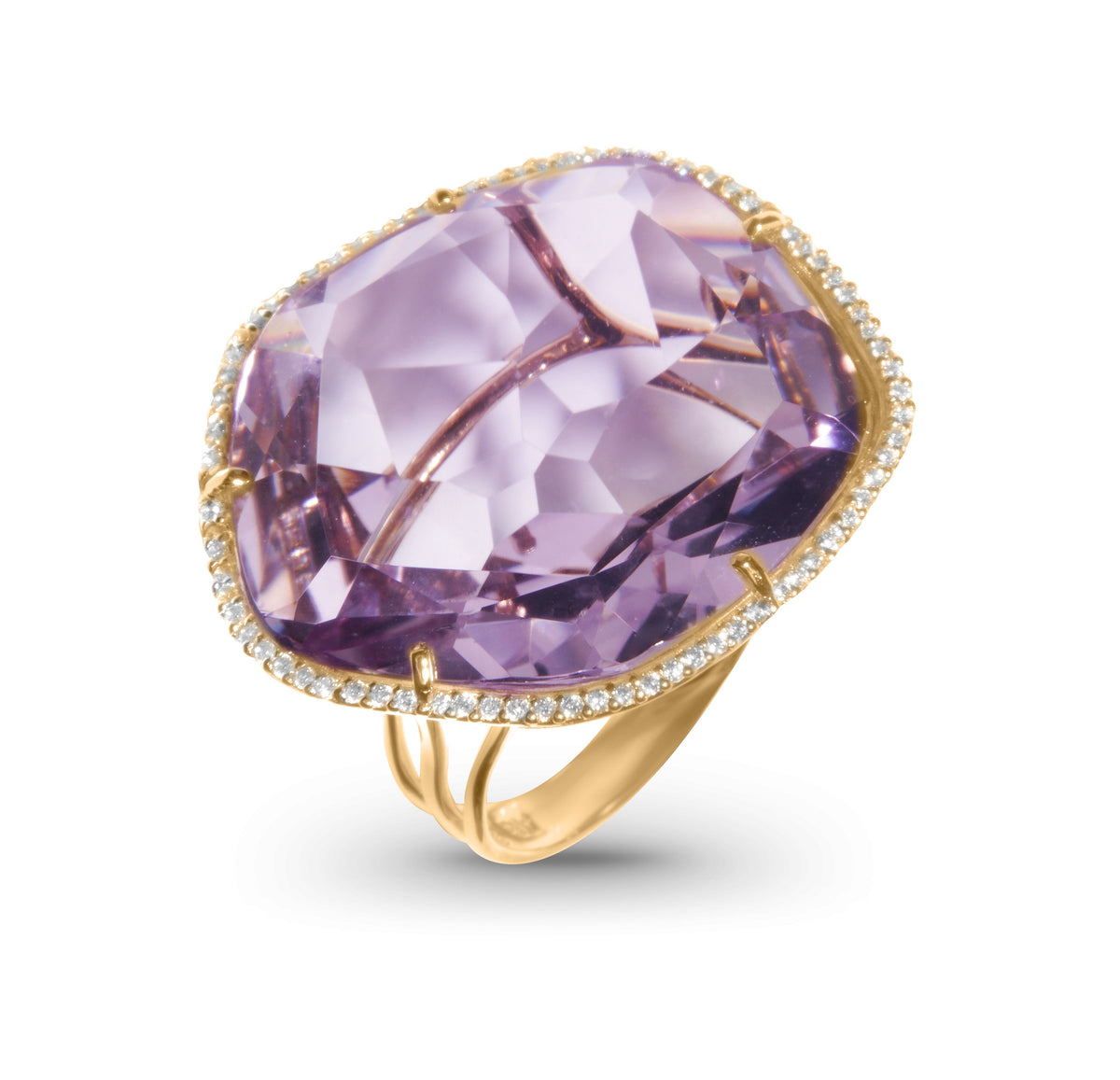 18K AMORFUS Ring (1024) - Amethyst / YG – VIANNABRASIL