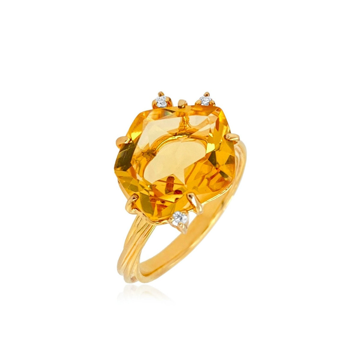 18K AMORFUS RING (0826) - Citrine / YG – VIANNABRASIL