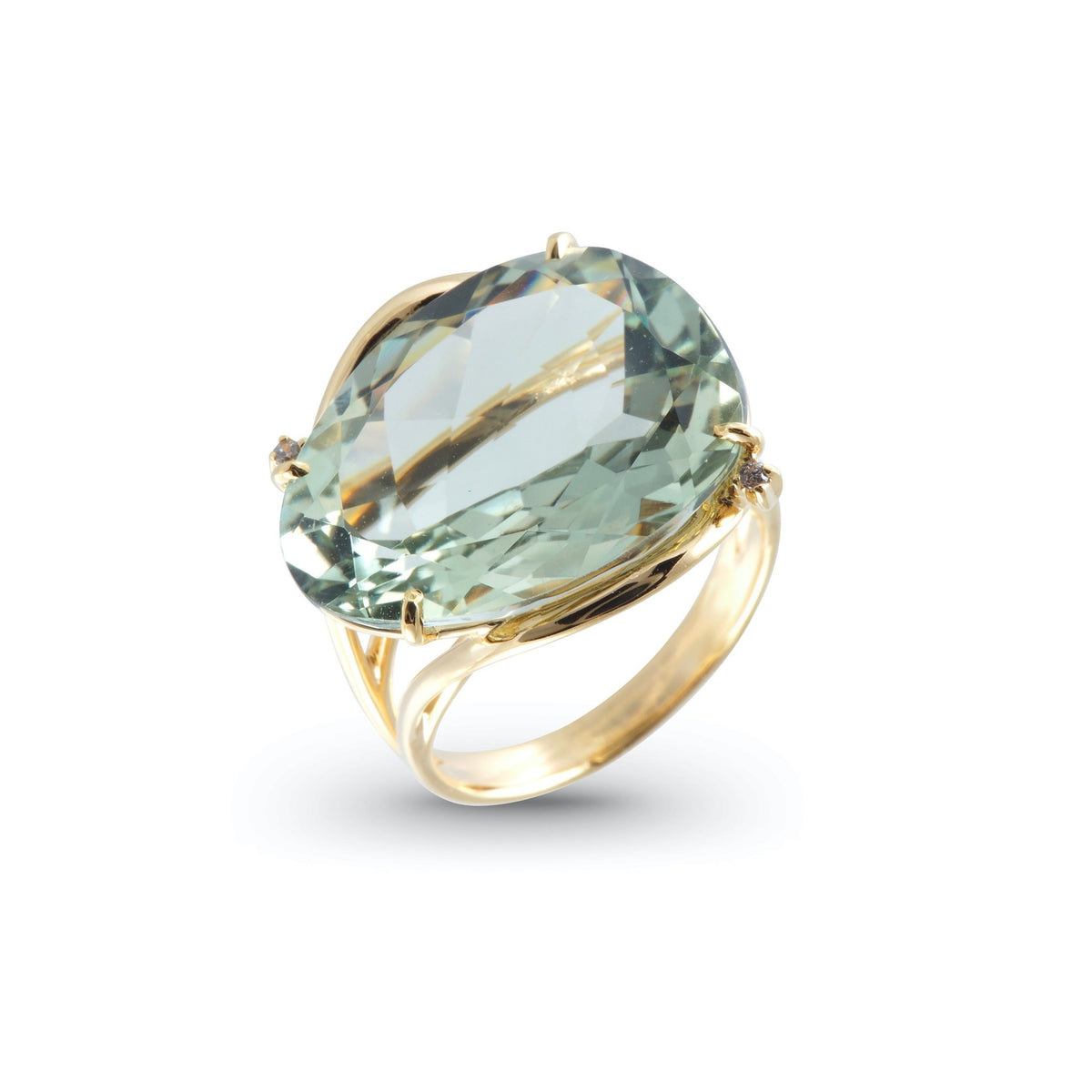 18K Maroaga Ring (1201) - Prasiolite / YG – VIANNABRASIL